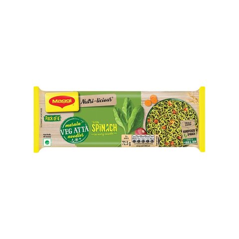Maggi Nutrilicious Veg Atta Noodles with Spinach Price - Buy Online at ...