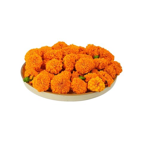 Orange Marigold Flowers (Genda) Price - Buy Online at Best Price in India