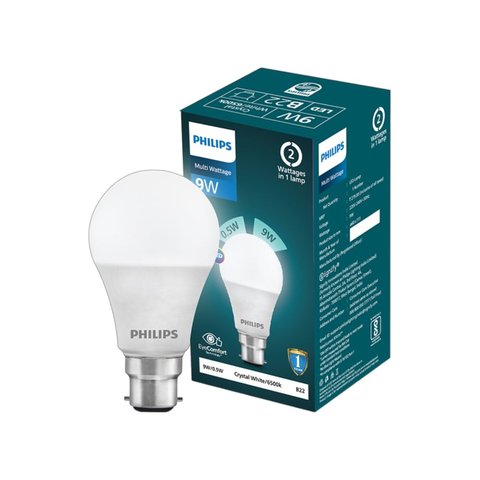 Philips Lighting Multi Wattage 0.5-9 W LED Bulb (Crystal White) Price ...