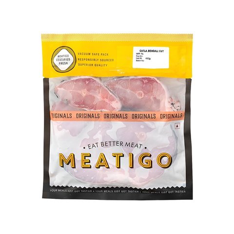 Meatigo Catla Fish - Bengali Cut Price - Buy Online at Best Price in India