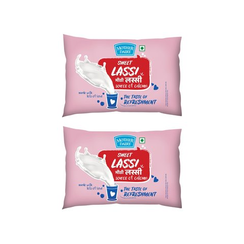 Mother Dairy Sweet Lassi - Pack of 2 Price - Buy Online at ₹20 in India