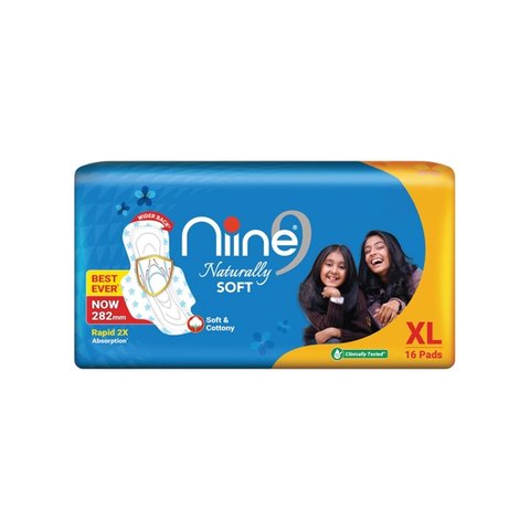 Niine Naturally Soft Extra Long Sanitary Pads Price - Buy Online at ...
