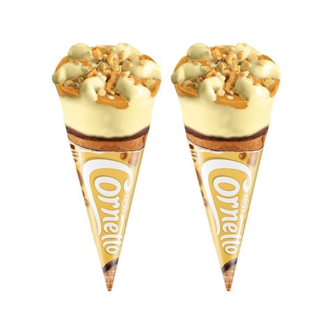 Kwality Walls Cornetto Butterscotch Frozen Dessert Cone - Pack of 2 ...