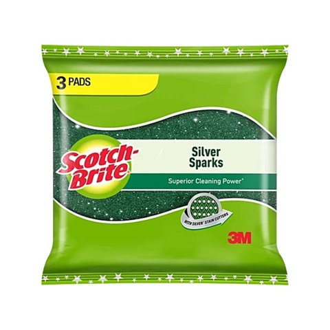 Scotch Brite Silver Sparks Scrub Pad (Large) Price - Buy Online at Best ...