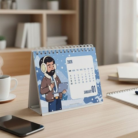 Mad Over Print Vibescape Desk 2026 Calendar (Multicolour) Price - Buy ...