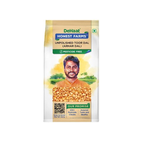Dehaat Honest Farms Pesticide-Free Arhar Dal Unpolished Price - Buy ...