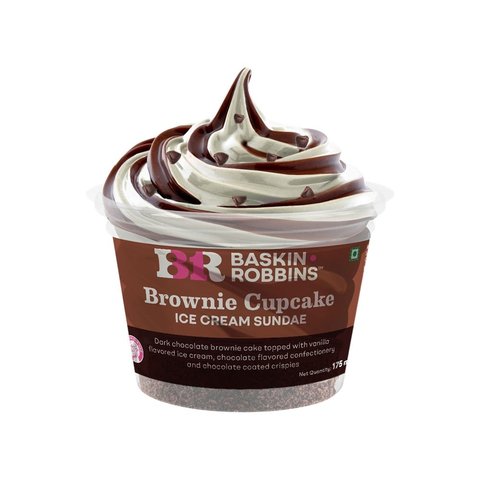 Baskin Robbins Brownie Cupcake Ice Cream Cup Sundae Price - Buy Online ...