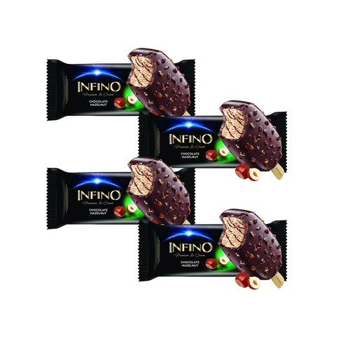 Infino Chocolate Hazelnut Ice Cream Stick - Pack of 4 Price - Buy ...