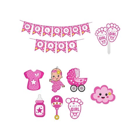 Welcome Baby Girl Decoration Kit by Shanya Price - Buy Online at Best ...