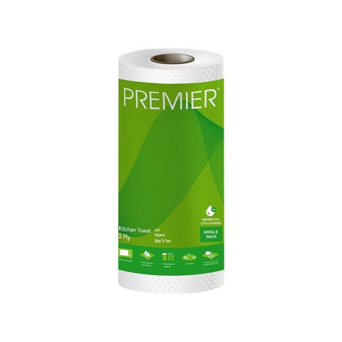 Premier Kitchen Towel Roll - 60 Pulls (2 Ply) Price - Buy Online at ...
