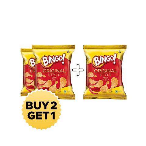 Bingo Original Style Chilli Potato Chips - Pack of 3 Price - Buy Online ...