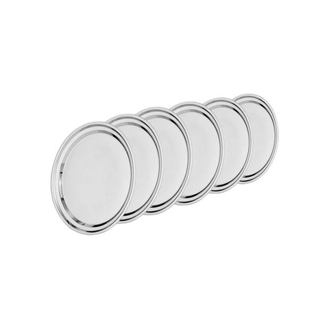 Wonderchef Stainless Steel Venice Plate Set (Silver) Price - Buy Online ...