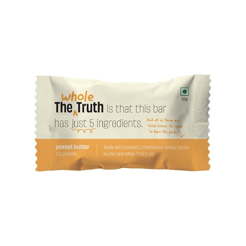 The Whole Truth Peanut Butter Protein Bar Price - Buy Online at ₹99 in ...