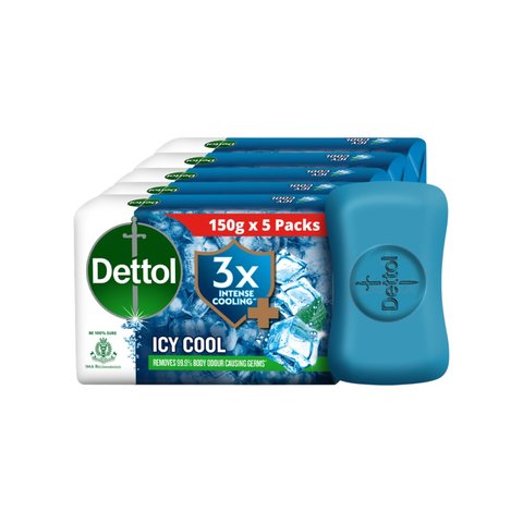 Dettol Icy Cool Bathing Soap Bar with 3X Intense Cooling Price - Buy ...