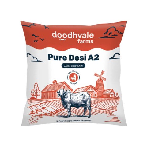 Doodhvale Farms Pure Desi Cow A2 Milk Price - Buy Online at Best Price ...