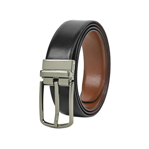 Freecultr Men's Leather Reversible Belt (Black, Brown, Leather) Price ...