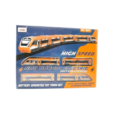Centy Toys Nav Bharat Saffron Express Train Set with Track Changer ...