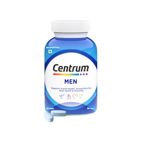 Centrum Men Multivitamin (For 18+ Years, 50 Tablets) Price - Buy Online ...