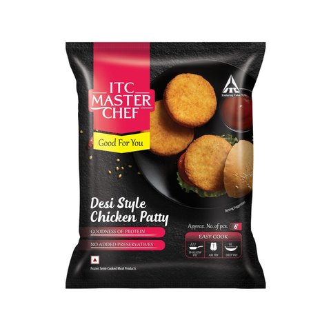 ITC Master Chef Desi Style Chicken Burger Patty (Frozen) Price - Buy ...