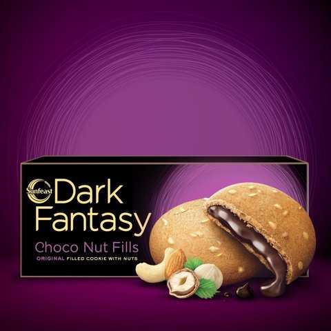 Sunfeast Dark Fantasy Choco Nut Fills Cookies Price - Buy Online at ₹43 ...