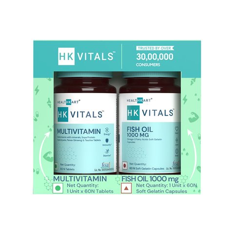 hk vitals Multivitamin + Fish Oil With Omega 3 Combo Price - Buy Online ...