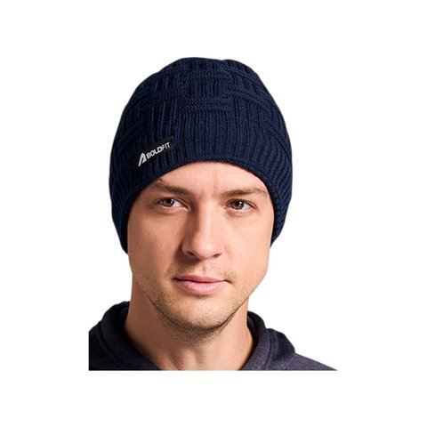 Boldfit Winter Cap Woollen Beanie Navy Blue Price Buy Online At
