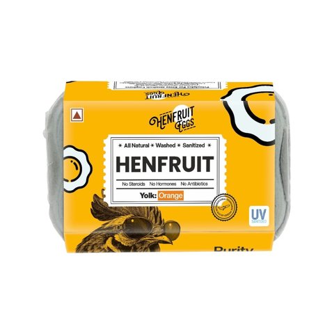 Hen Fruit -6 Farm Fresh Antibiotic Free White Protein Rich Eggs Price ...