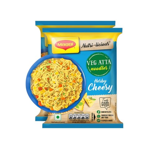 Maggi Nutrilicious Herby Cheesy Veg Atta Noodles Price - Buy Online at ...