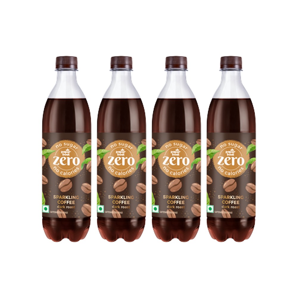 Paper Boat Zero Dark Roast Coffee Sparkling Drink (Sugar Free) - Pack ...