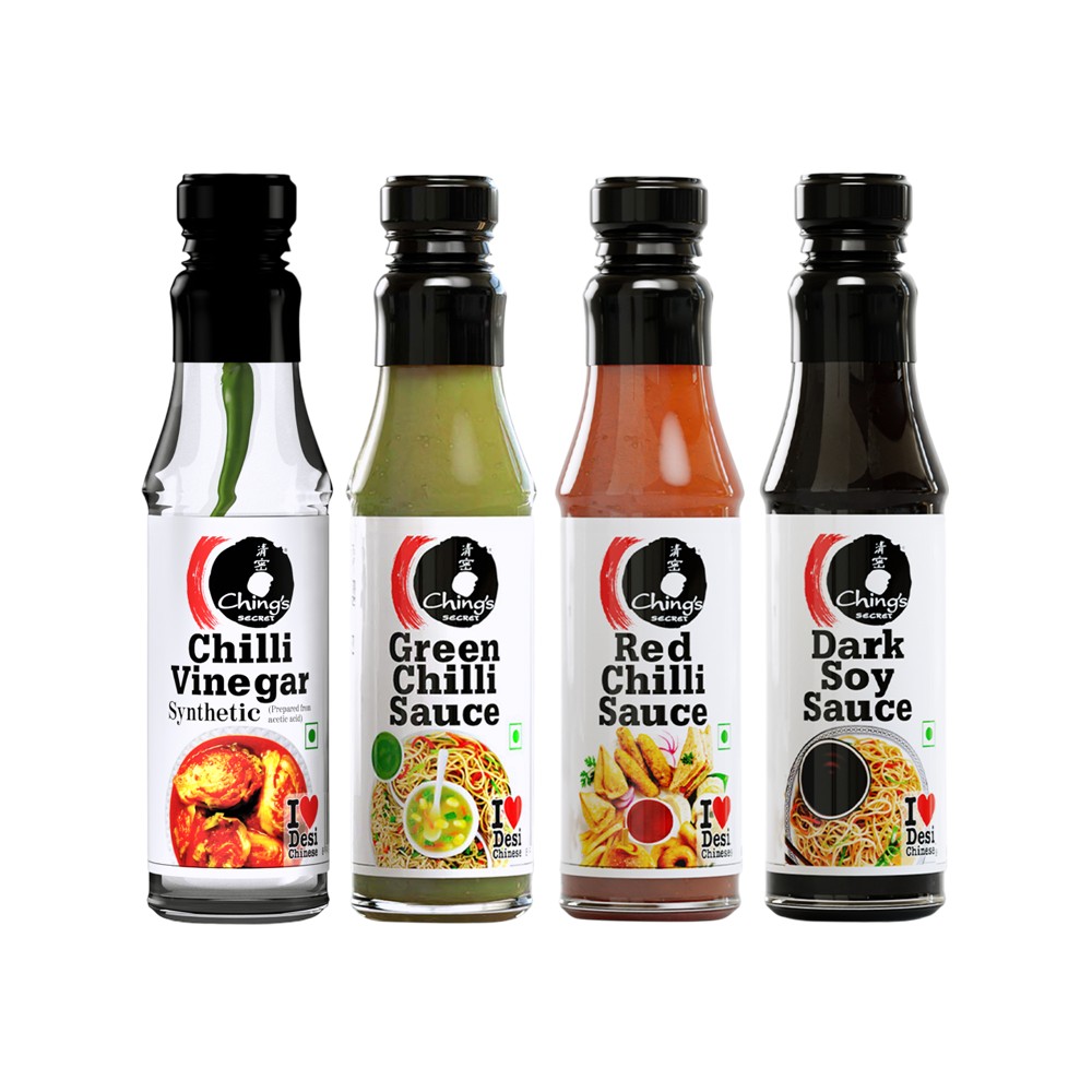 Ching's Secret Dark Soy Sauce Rich, Brown and Zesty + Red Chilli Sauce ...