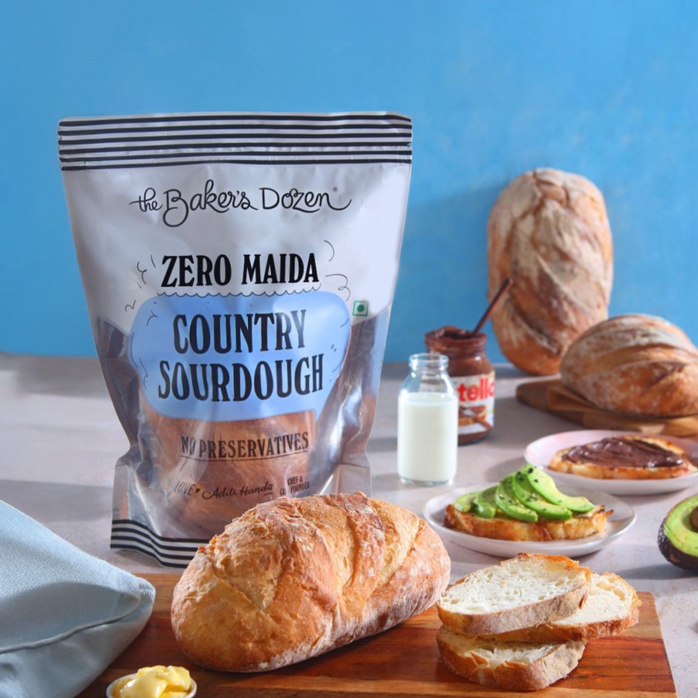 The Baker's Dozen Zero Maida Whole Wheat Country Sourdough Bread Price ...