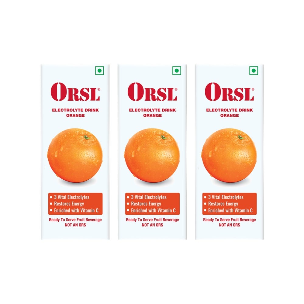ORSL Orange Drink with Electrolyte - Pack of 3 Price - Buy Online at ...