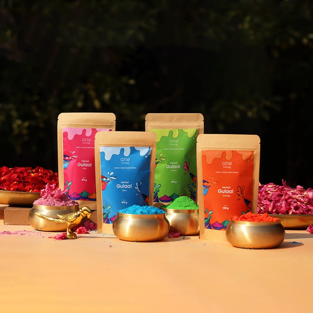 Holi Herbal Gulal Gift Box (Multicolour) by One Living Price - Buy ...