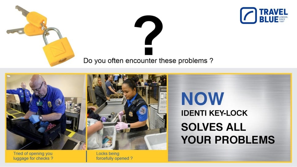 Travel Blue Pad Lock with 2 Keys - Pack of 2 (Yellow) Price - Buy ...