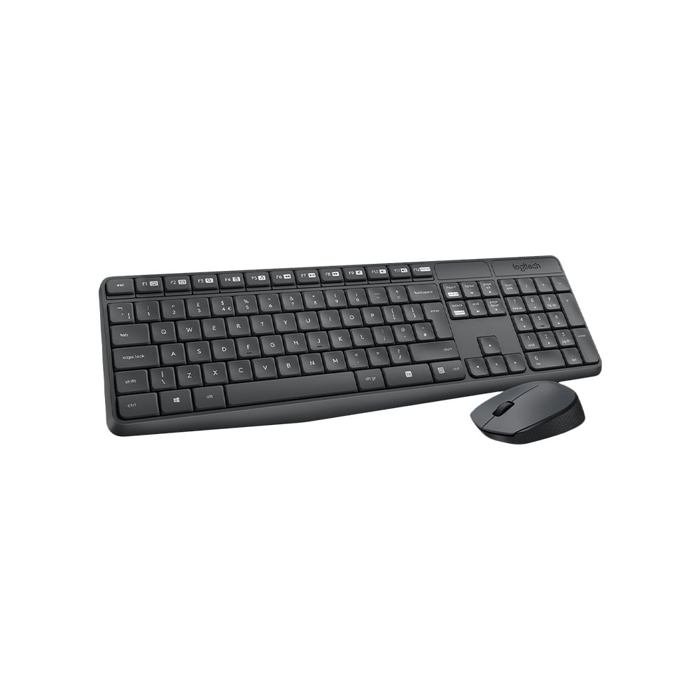 Logitech MK235 Keyboard & Mouse Combo (Black) Price - Buy Online at ...
