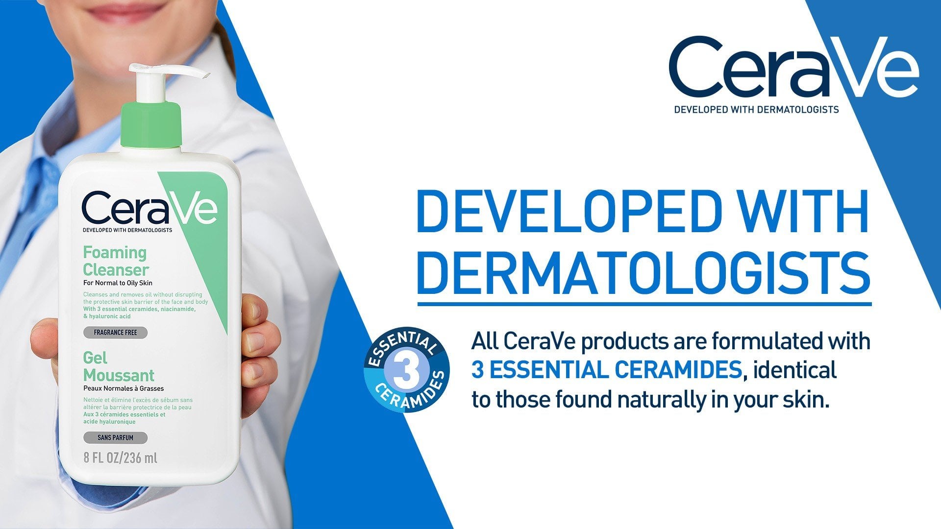 CeraVe Foaming Cleanser Face Wash for Normal to Oily Skin with ...