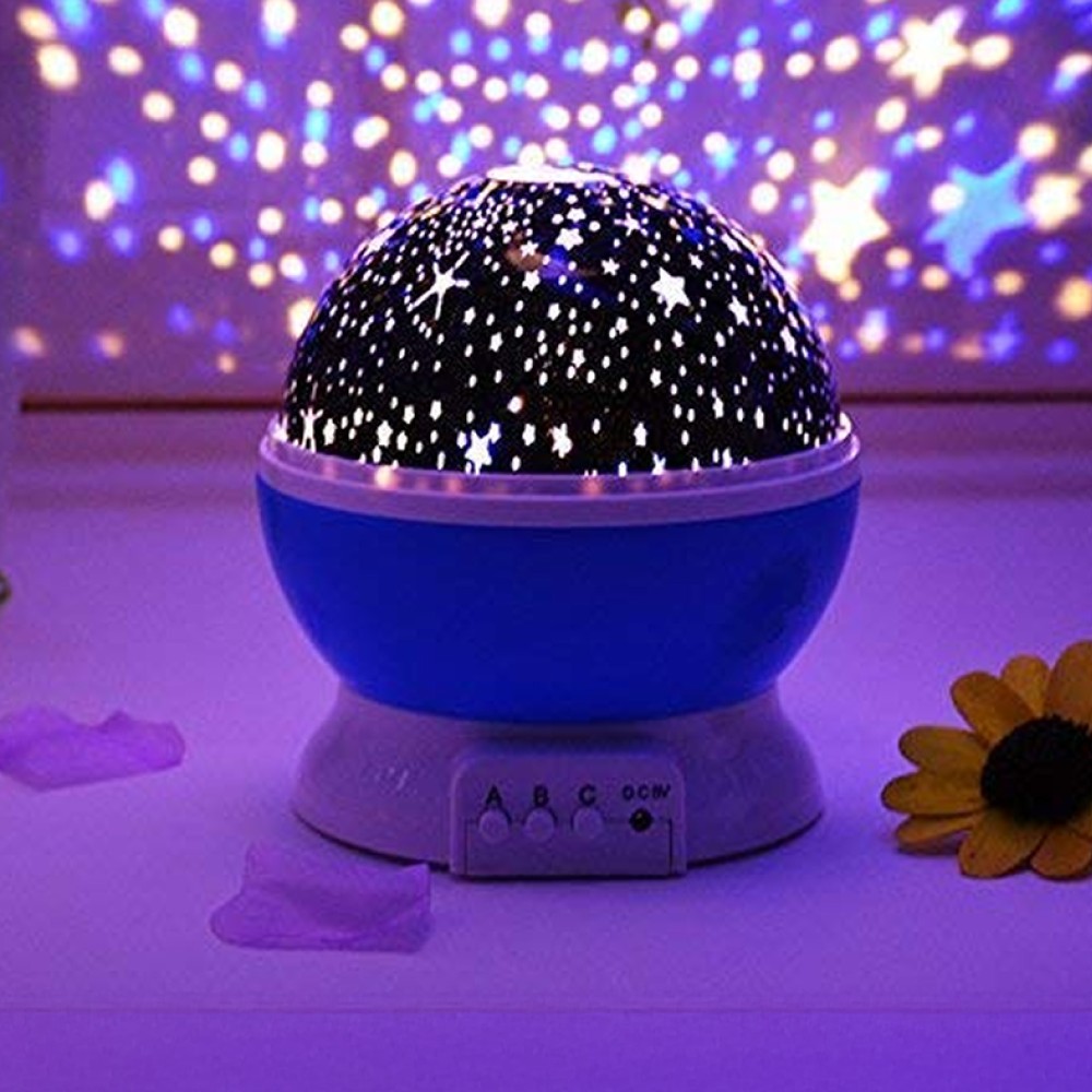 360° Rotating Stargaze 1 W Night Lamp (Light Blue) - Chocozone Price ...