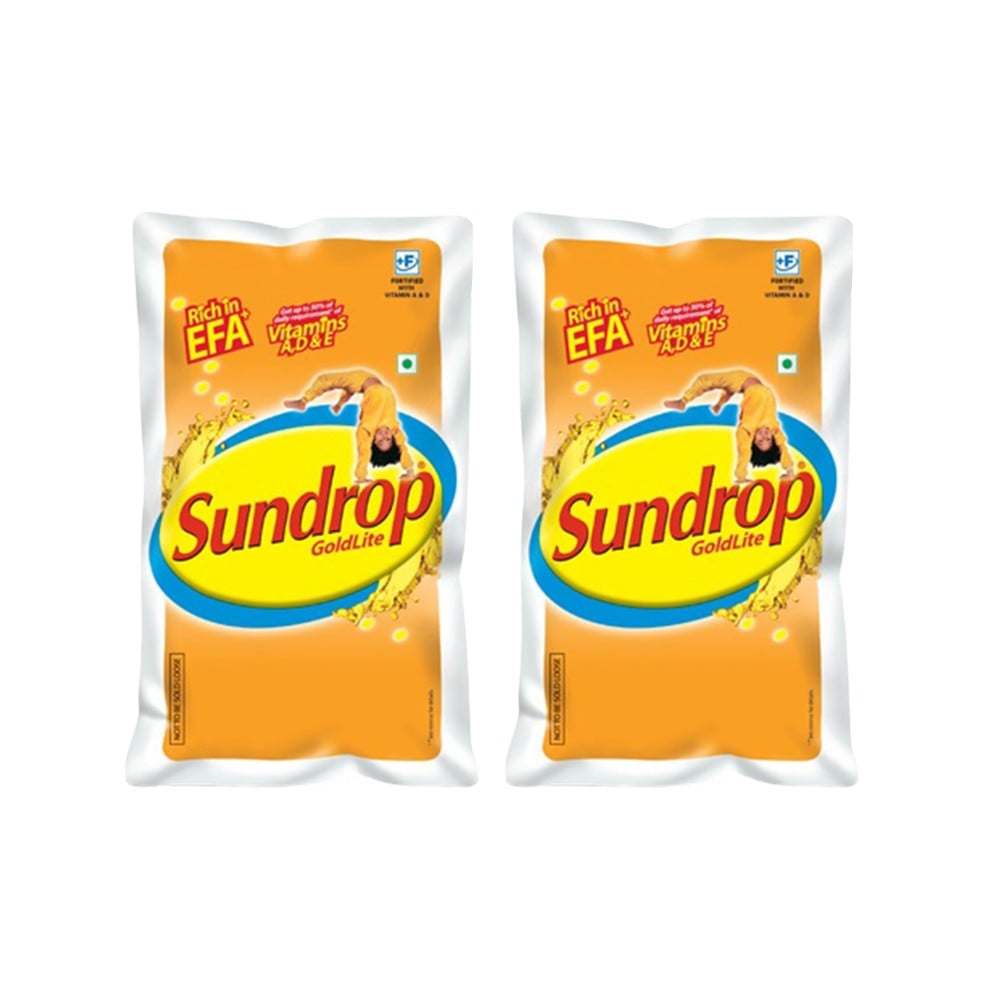 Sundrop GoldLite Refined Blended Cooking Oil - Pack of 2 Price - Buy ...