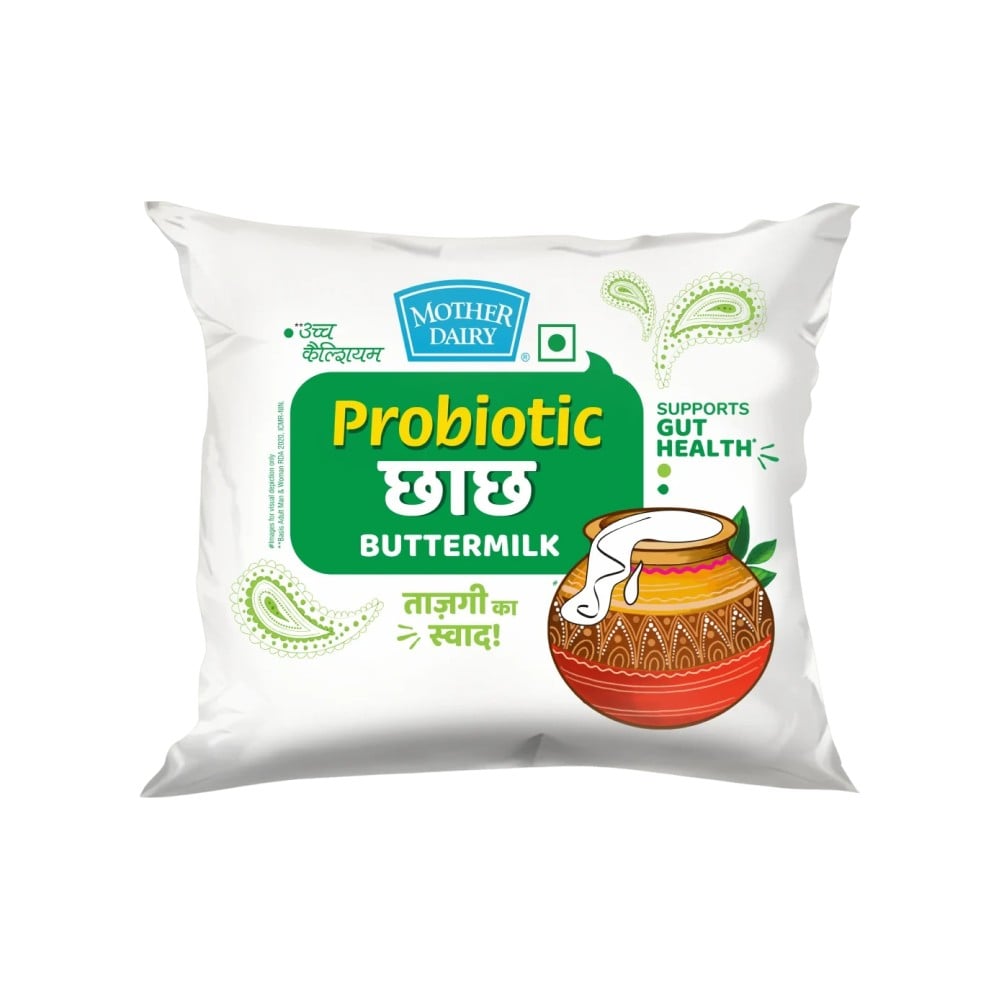 Mother Dairy Plain Probiotic Buttermilk Price - Buy Online at Best ...