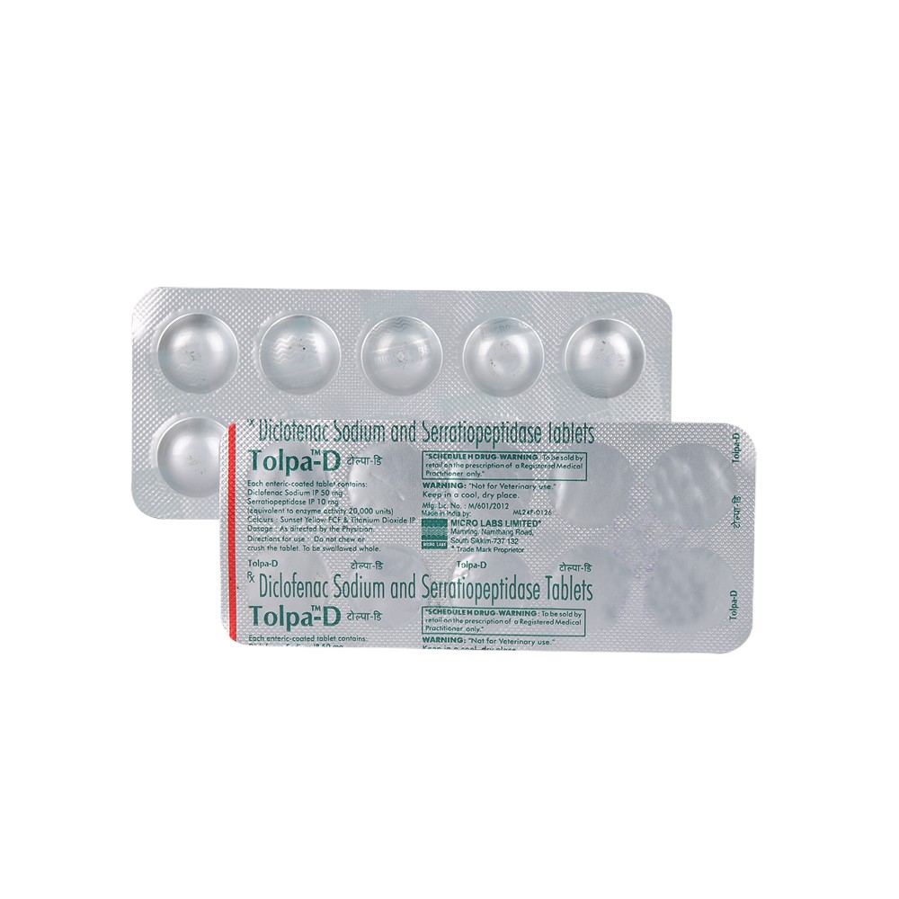 Tolpa D Tablets Price - Buy Online at ₹139 in India