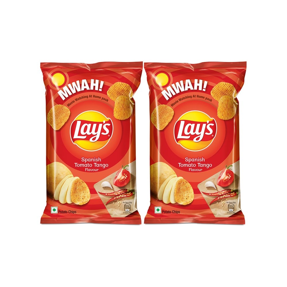 Lay's Spanish Tomato Tango Flavor Potato Chips - Pack of 2 Price - Buy ...