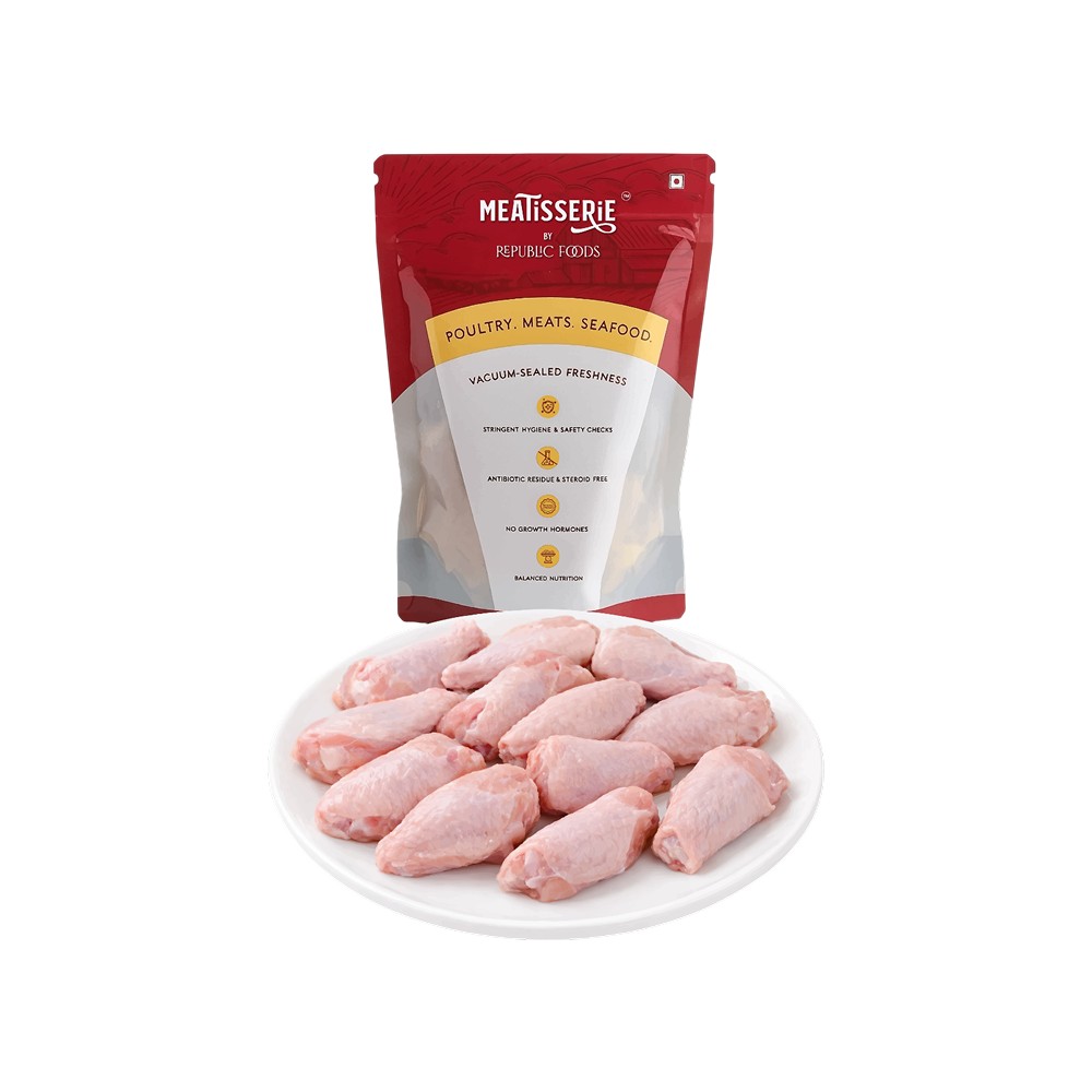 Republic Foods Fresh Chicken Wings with Skin Price - Buy Online at Best ...