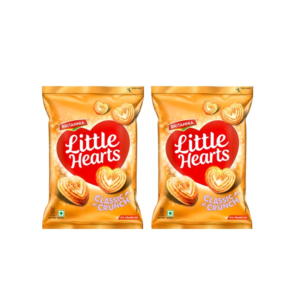 Britannia Little Hearts Classic Crunch Biscuit - Pack of 2 Price - Buy ...