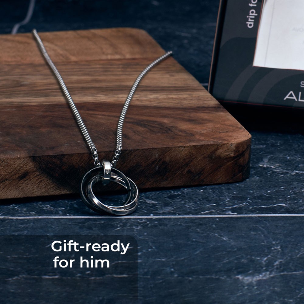 Salty Alpha Rocky Men's Necklace (Silver) Price - Buy Online at ₹509 in ...