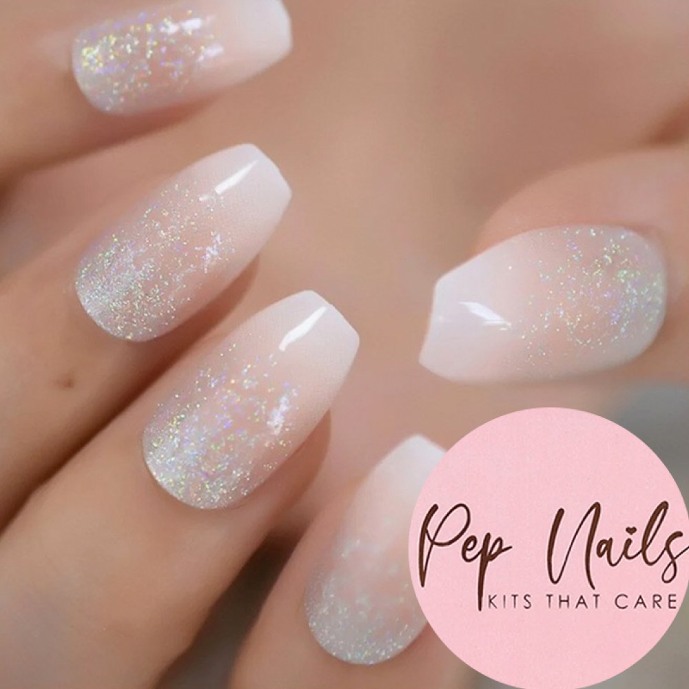 Pep Nails Luxury Coffin Shape Press On Nails Kit (Sparkle) Price - Buy ...