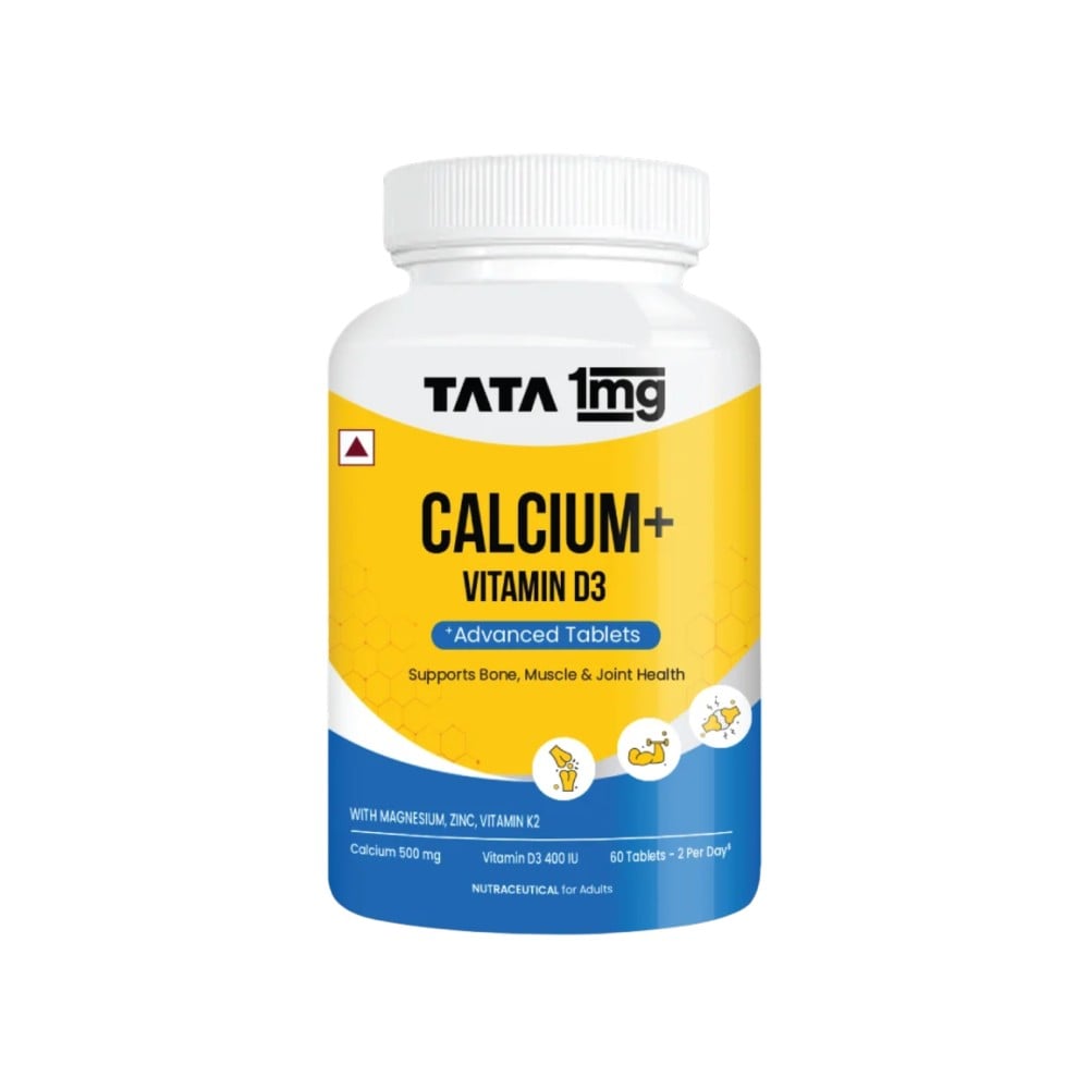 Tata 1mg Calcium + Vitamin D 3 Multivitamins Tablets Price - Buy Online ...