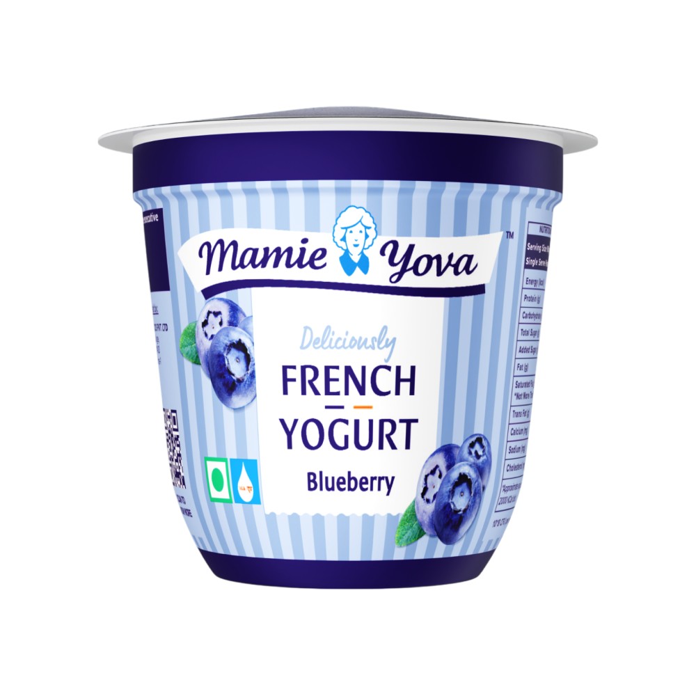 Mamie Yova French Fruit Flavoured Yogurt -Blueberry Price - Buy Online ...