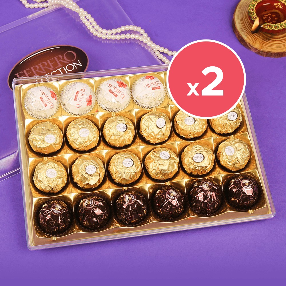 Ferrero Collection Assorted Chocolate Gift Pack (24 pieces) - Pack of 2 ...