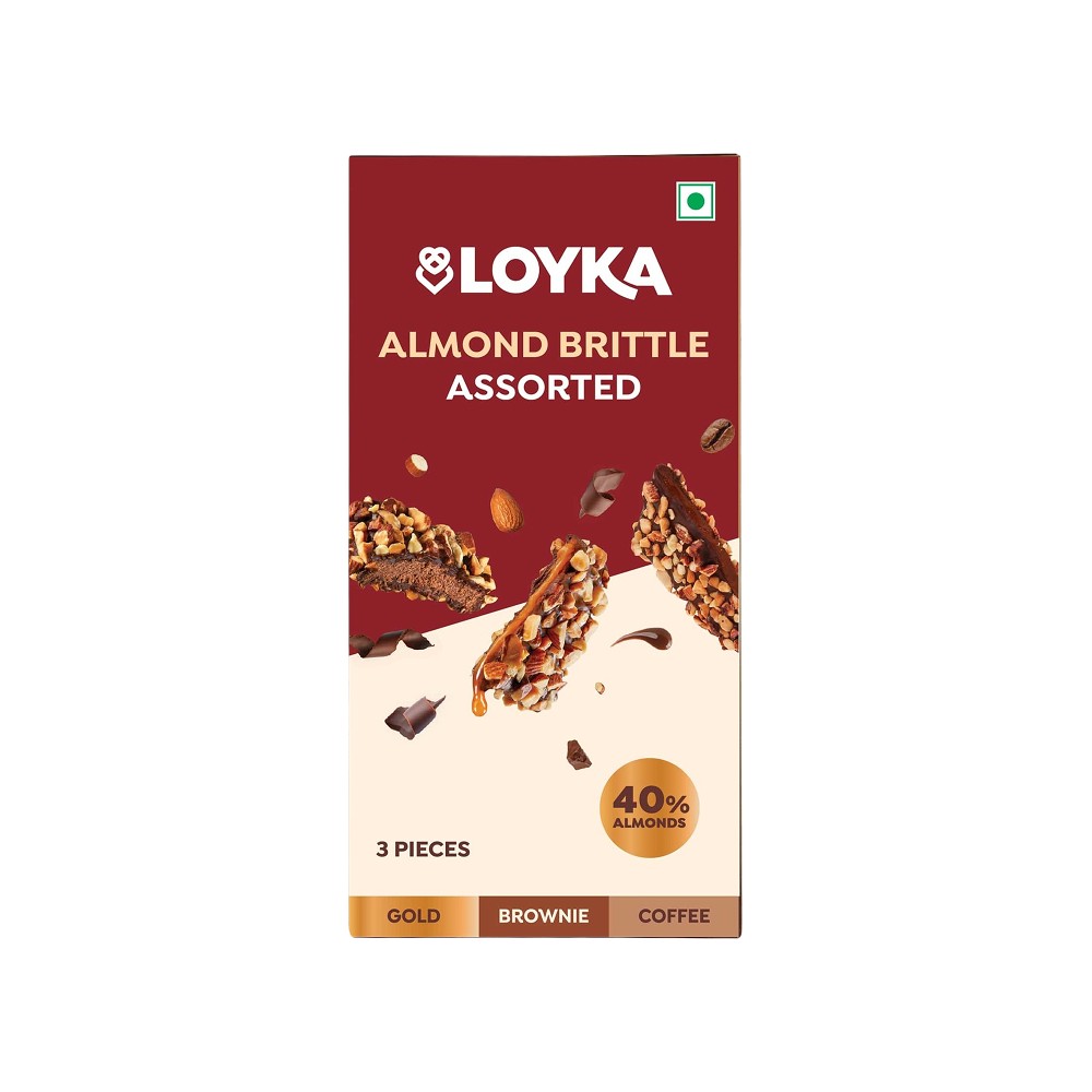 Loyka Almond Brittle Milk Chocolate Pack Price - Buy Online at ₹107 in ...