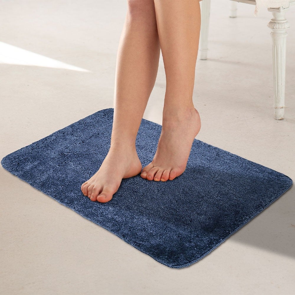 myTrident Everyday Anti Skid Bath Mat (40 cm x 60 cm, Polyester ...